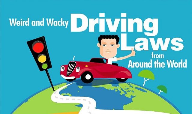 Weird and Wacky Driving Laws from Around the World. #infographic ...