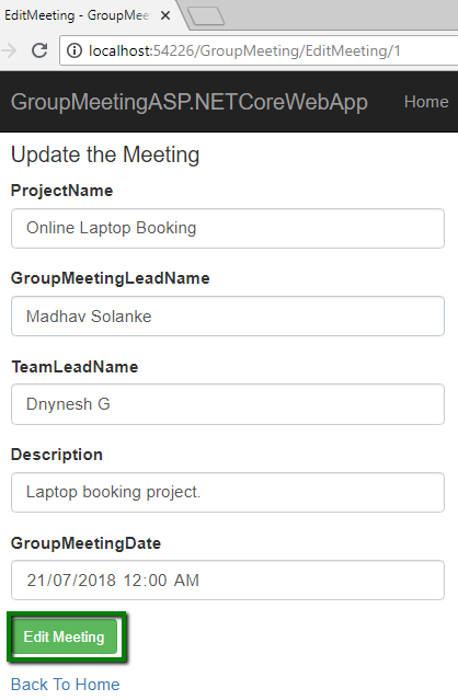 Crud Operation In Asp Core 2 0 With Razor Pages Using Ado ~ Programming With Shri
