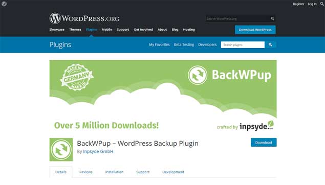 How to Backup your WordPress Blog | Webslesson