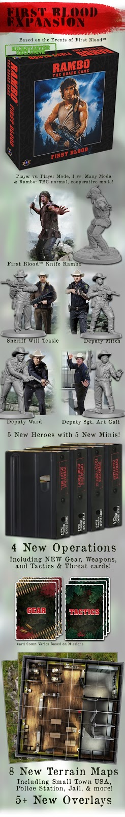 Tabletop Fix: Everything Epic Games - Rambo the Board Game Kickstarter