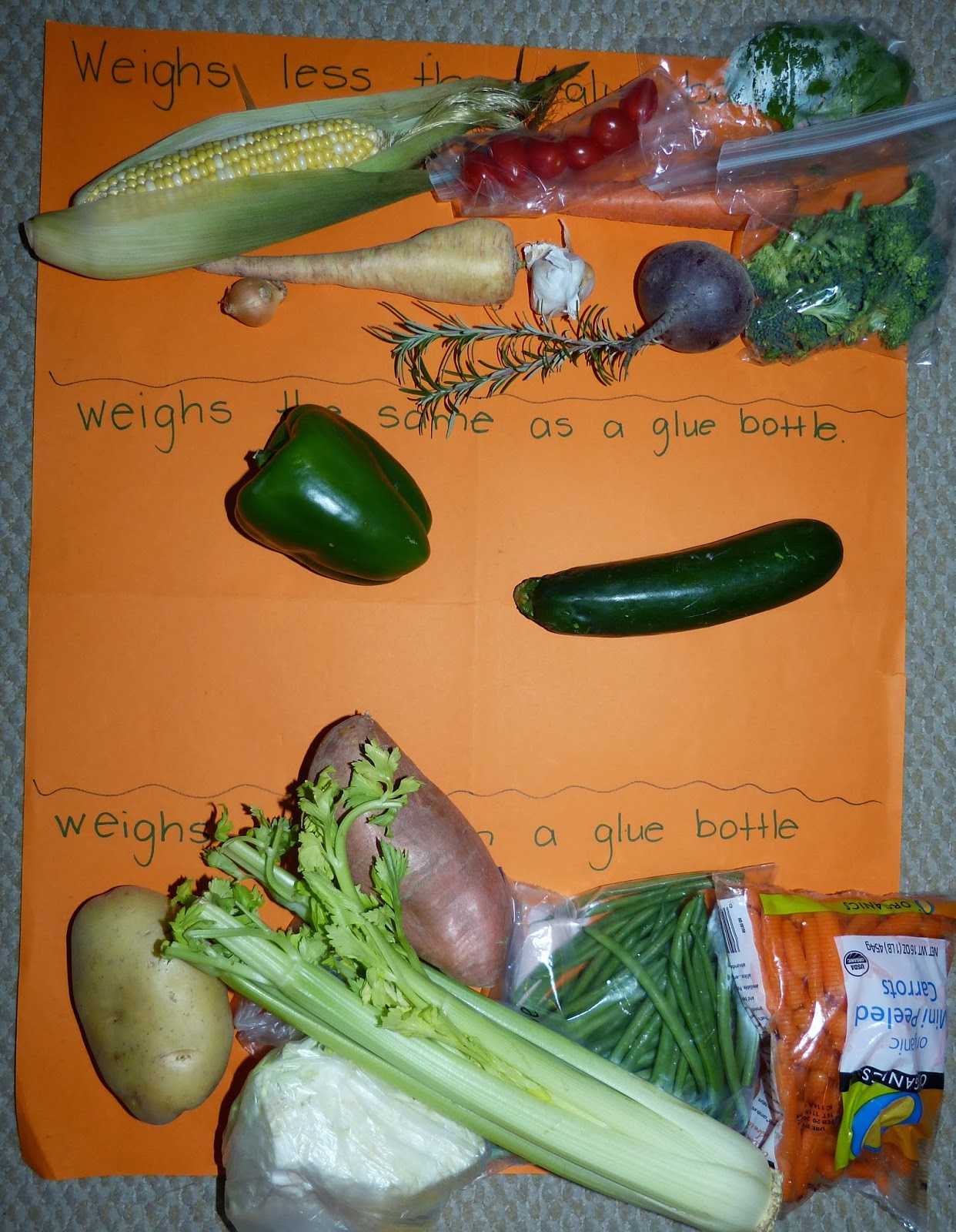 Paula's Primary Classroom: V is for vegetables - and various other things.