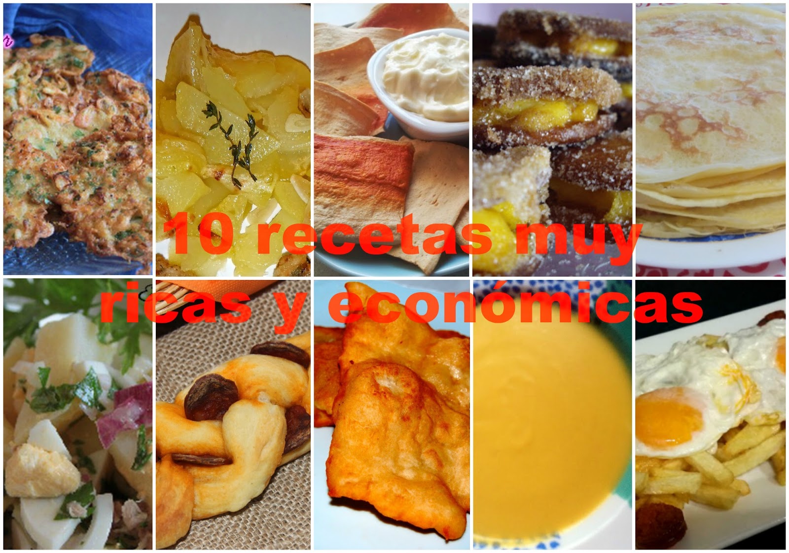 Recetas muy económicas - El dulce paladar