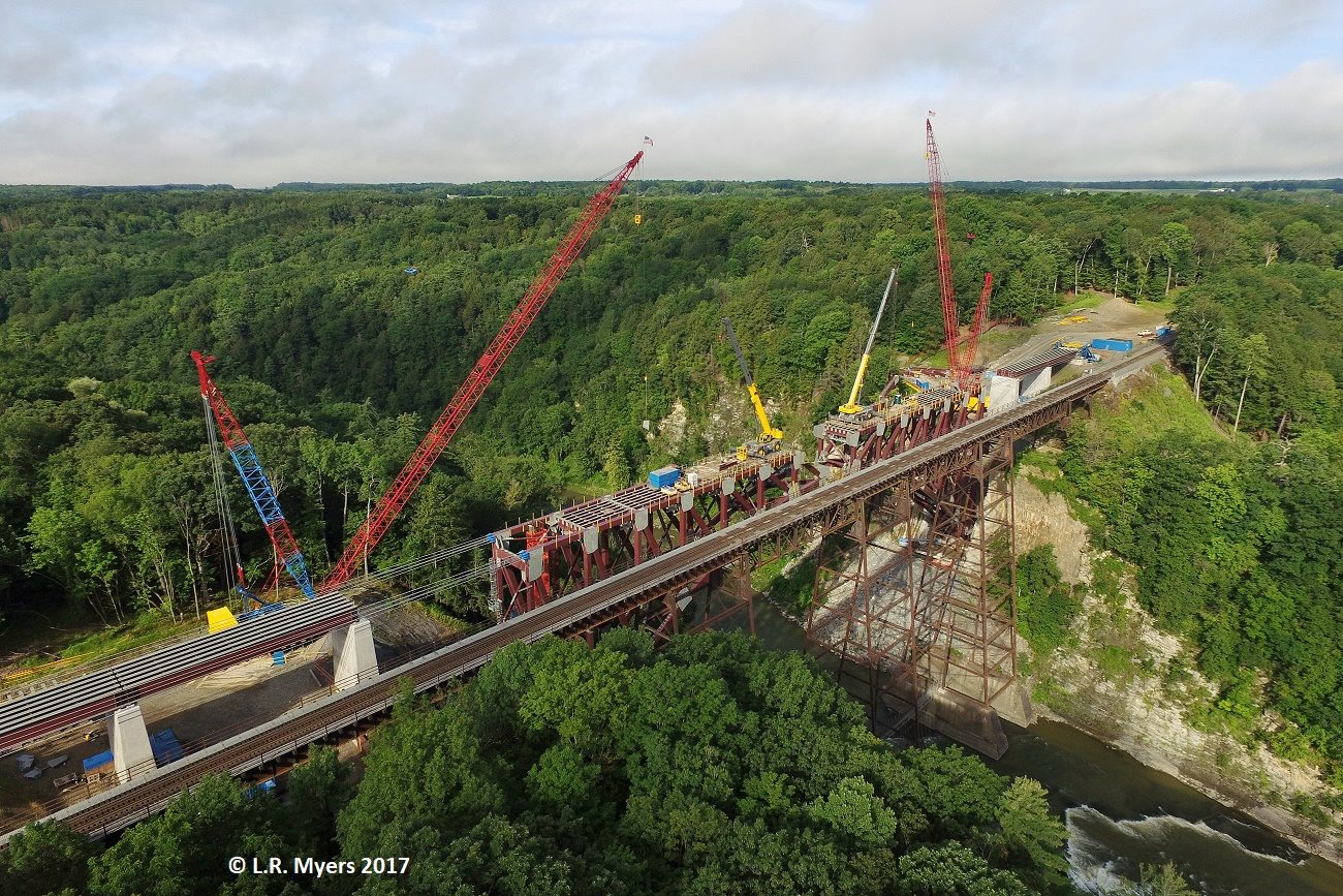 Industrial History: 1852+1875+1903+2017 (NS+CP)/Erie Portage Bridge ...