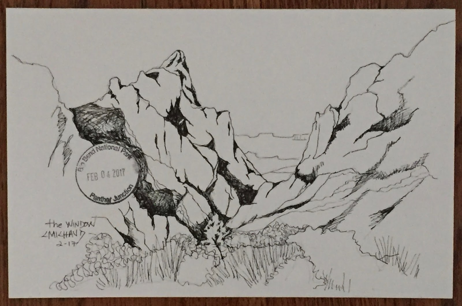 CindyMichaudArt: Sketching in the Big Bend