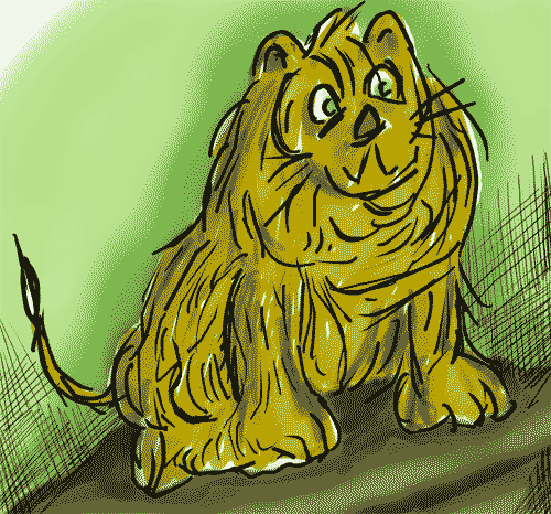 Bad Lion Cartoon.