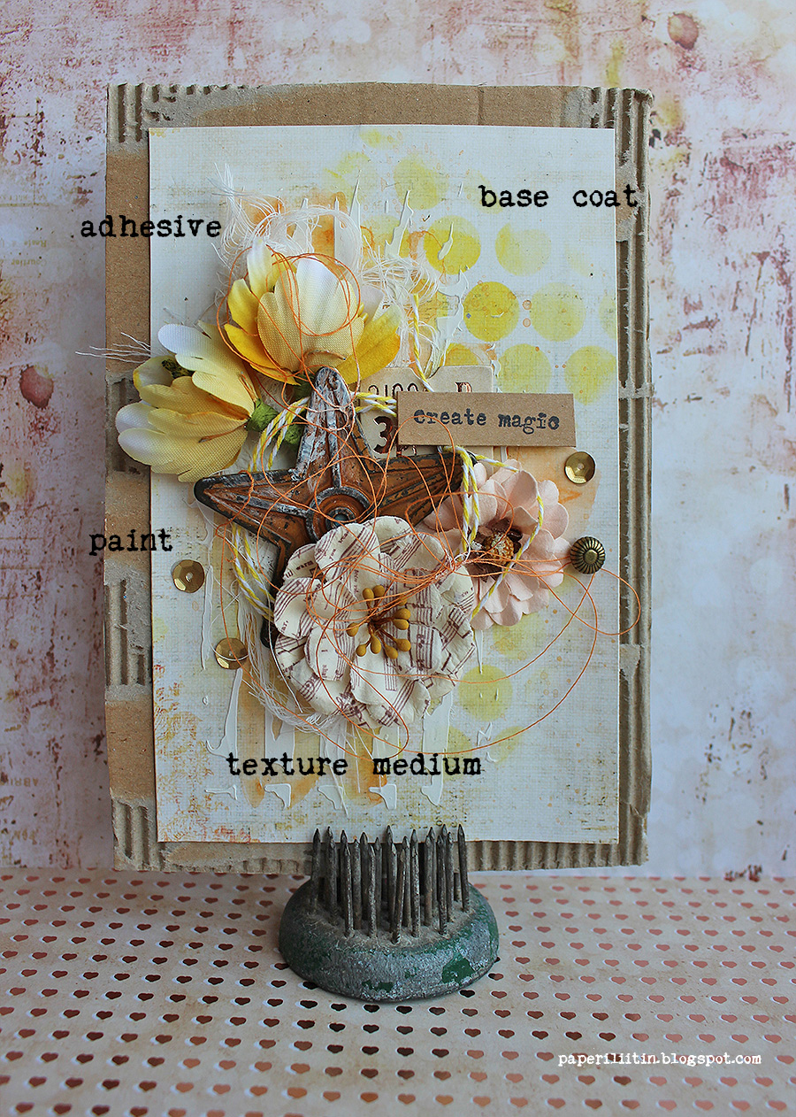 Riikka Kovasin - Paperiliitin: Gesso cards - Prima Marketing