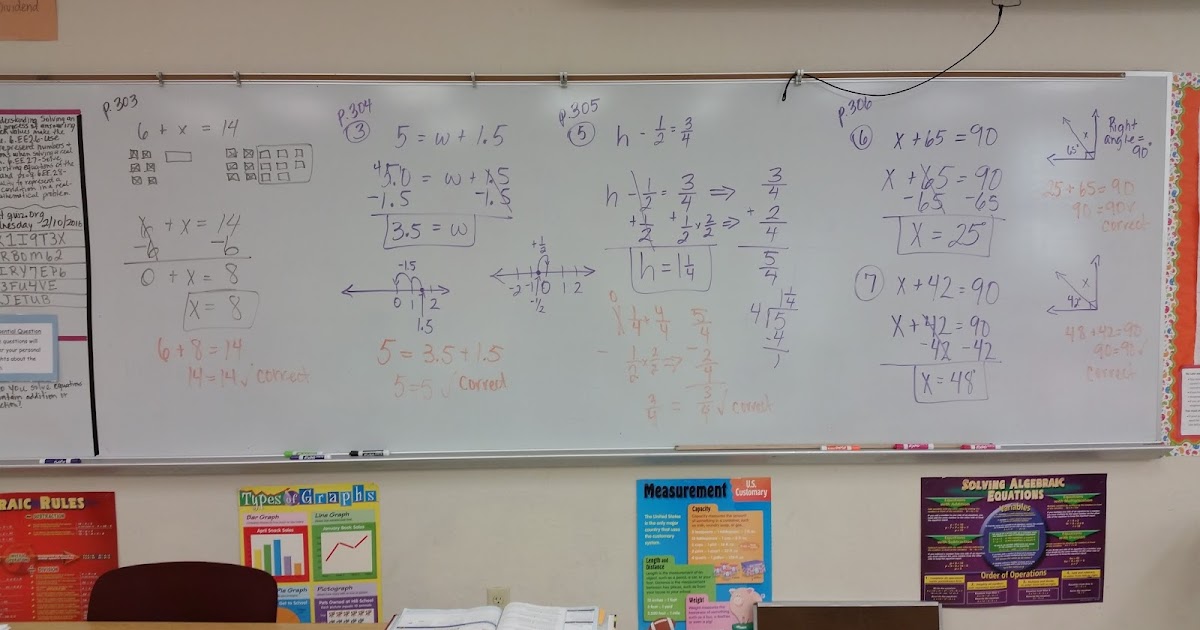 Mrs. Negron 6th Grade Math Class: Lesson 11.2 - Adding and Subtracting ...
