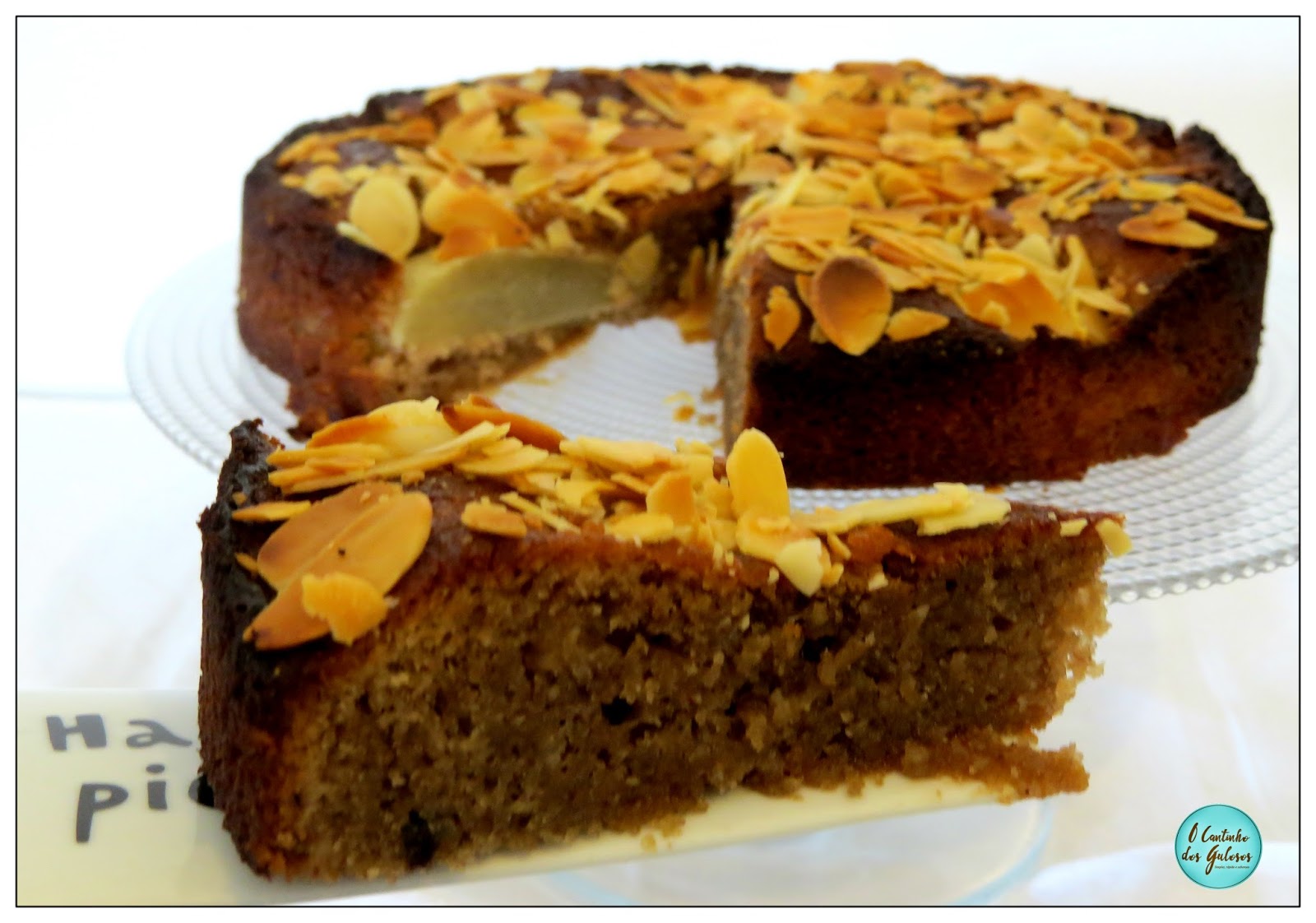 O Cantinho Dos Gulosos: Bolo de Pêras e Amêndoas