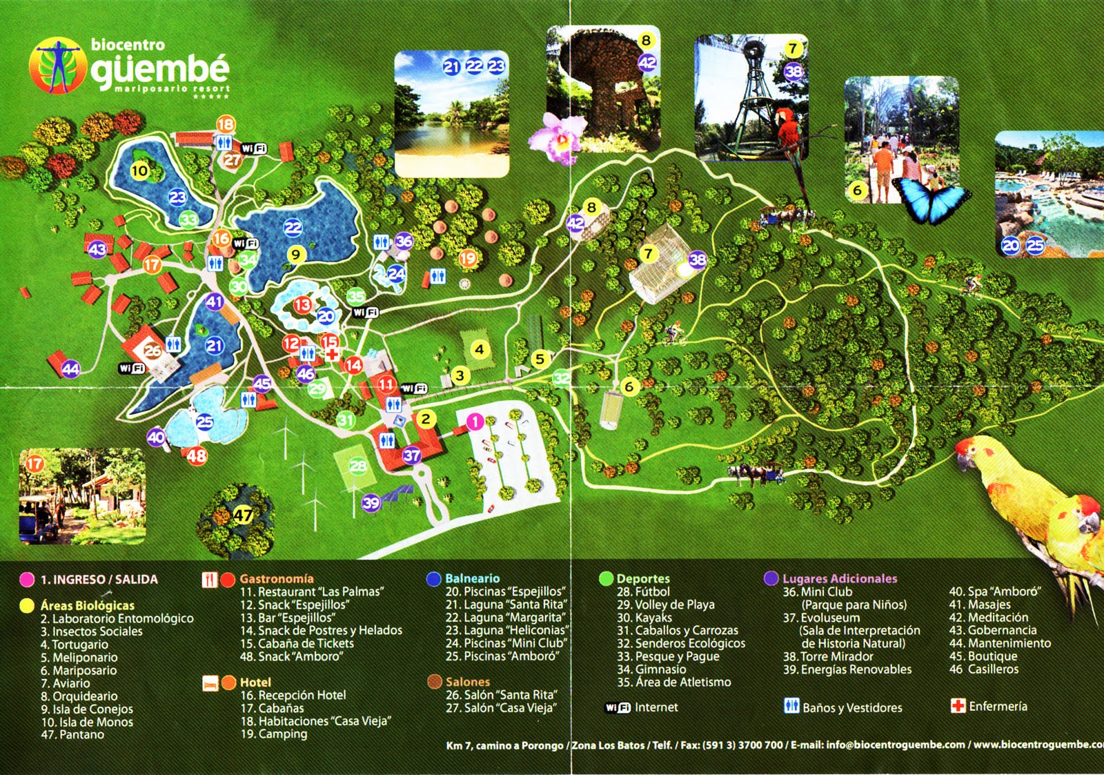 BIOCENTRO GUEMBE: ZONIFICACION