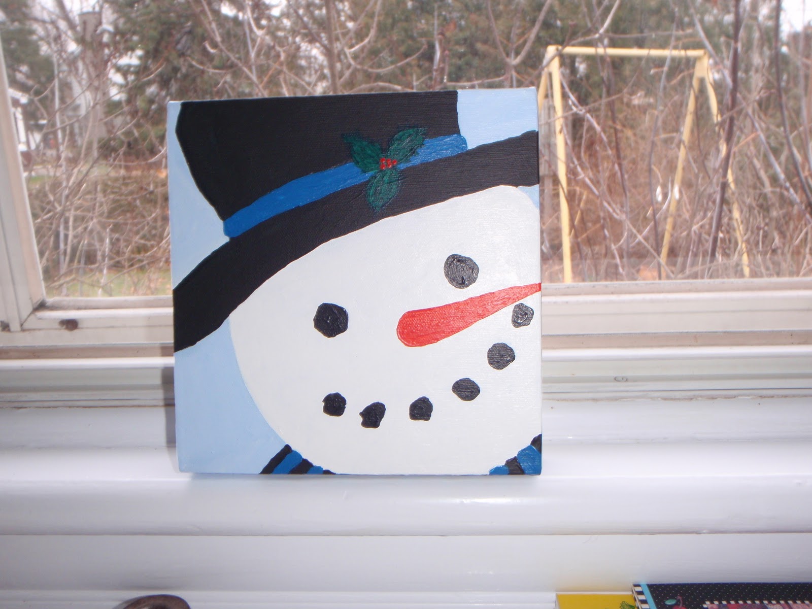 ...to be determined: Paint Party Friday - Week 38 - A Snowman is Created!