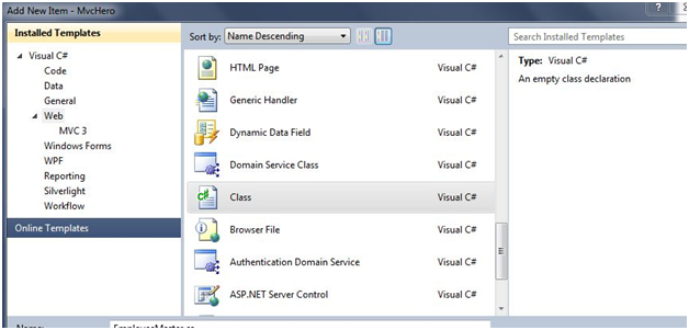 Create Rdlc Report In Mvc 3 Using Dataset With Example In C In