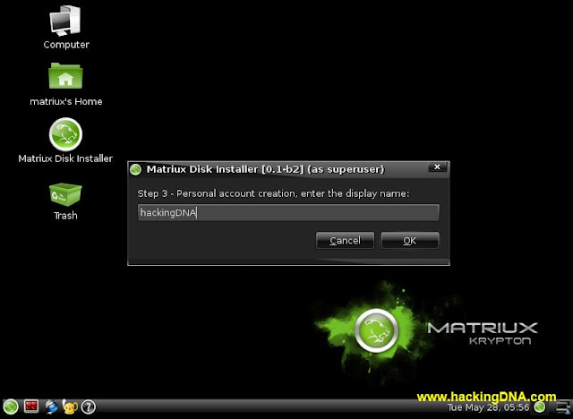 HackingDNA: Matriux Installation On hackingDNA