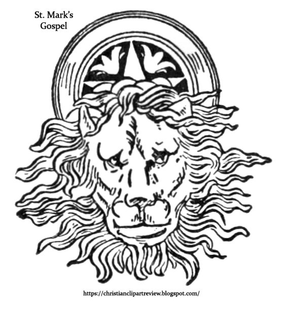 The Lion is The Gospel of St. Mark's Symbol | Christian Clip Art Review
