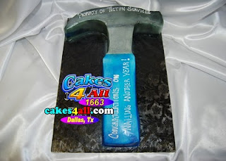 cakes 4 all in Dallas: hammer cutout cake Dallas