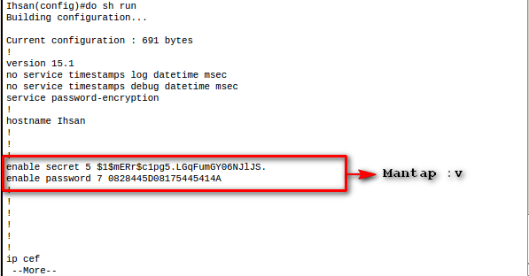 Lab. 6 Cisco : Setting atau konfigurasi Password di Router CIsco ...