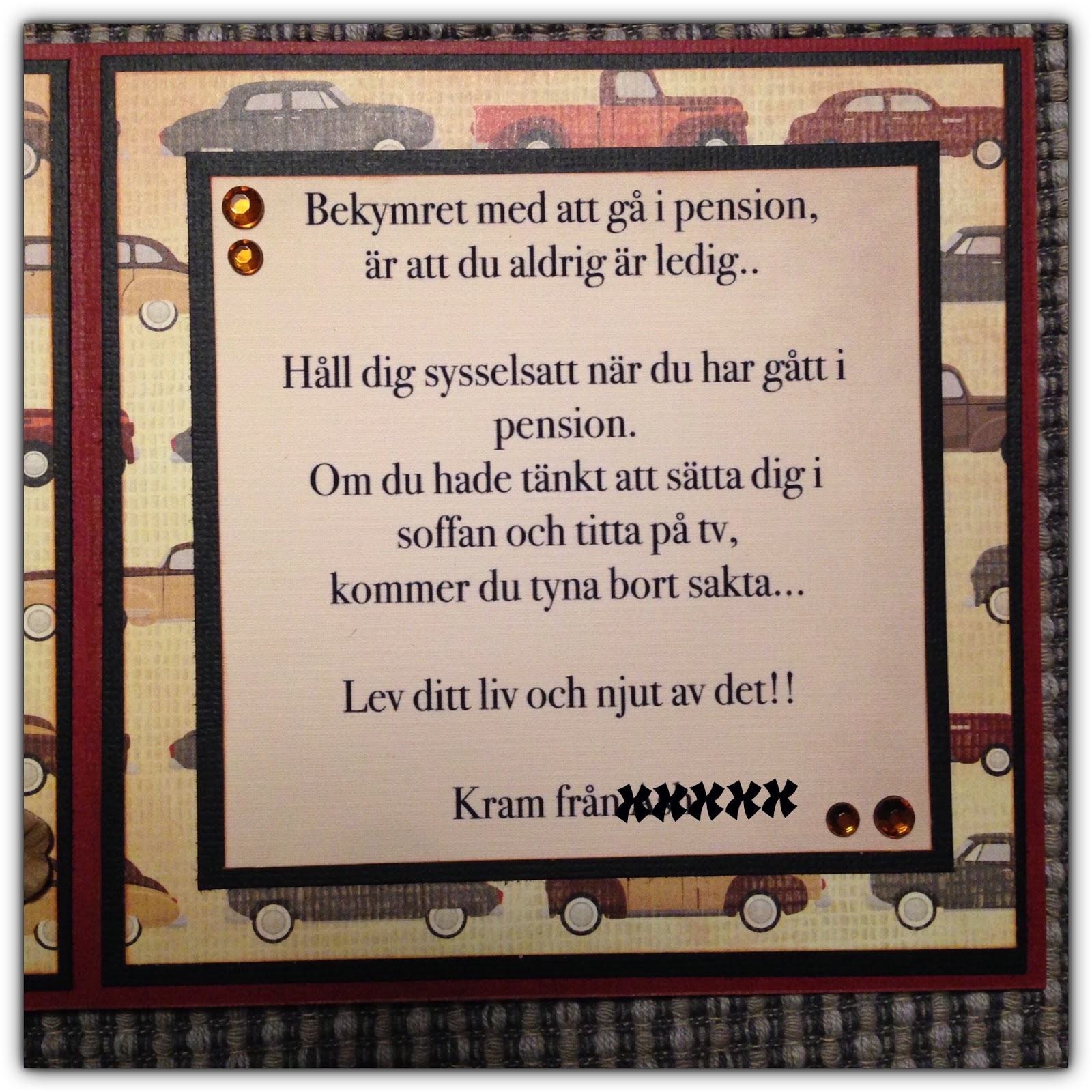 Randis hobbyverden: Pensjonist kort til en mann