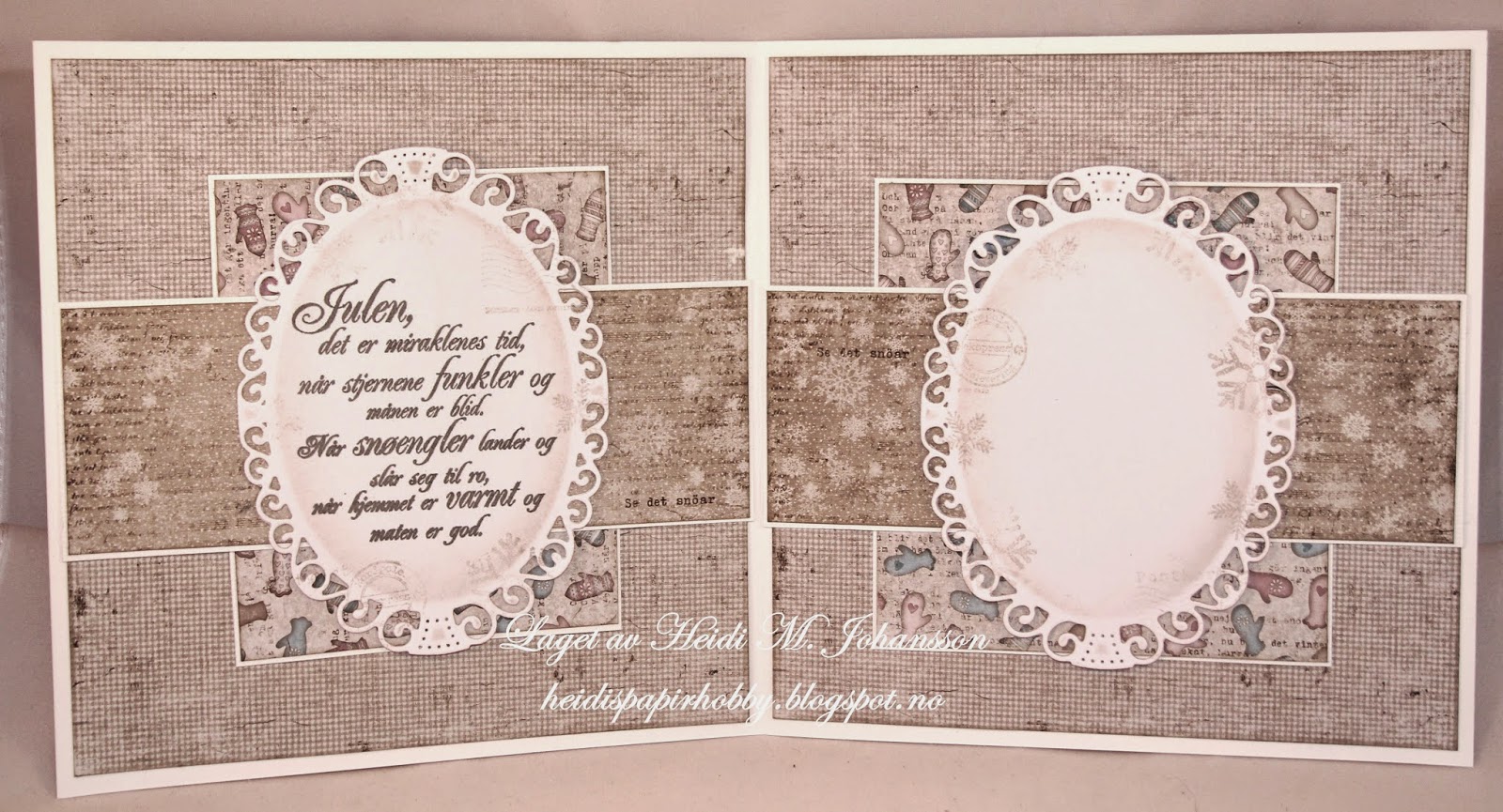 Design Team for North Star Design og Engros: Julekort i grått og hvitt