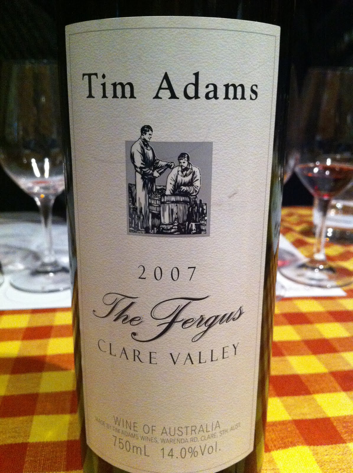 Cryssanthander & Vin: Tim Adams The Fergus 2007, 149 kr (nr 87293)
