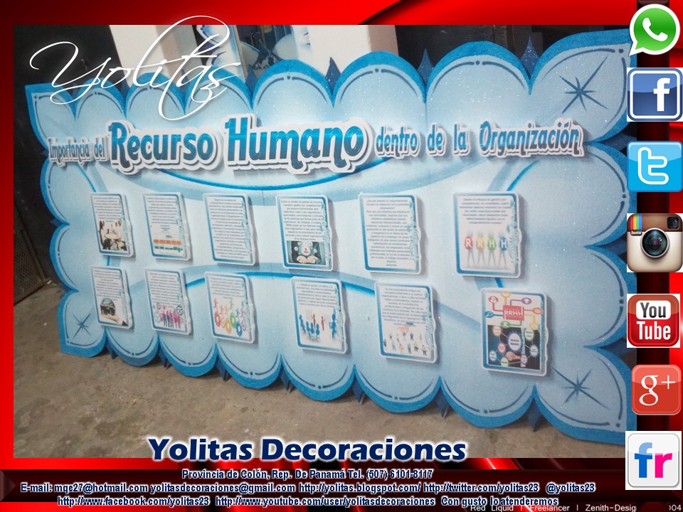 Yolitas Decoraciones: Mural Recursos Humanos Panamá