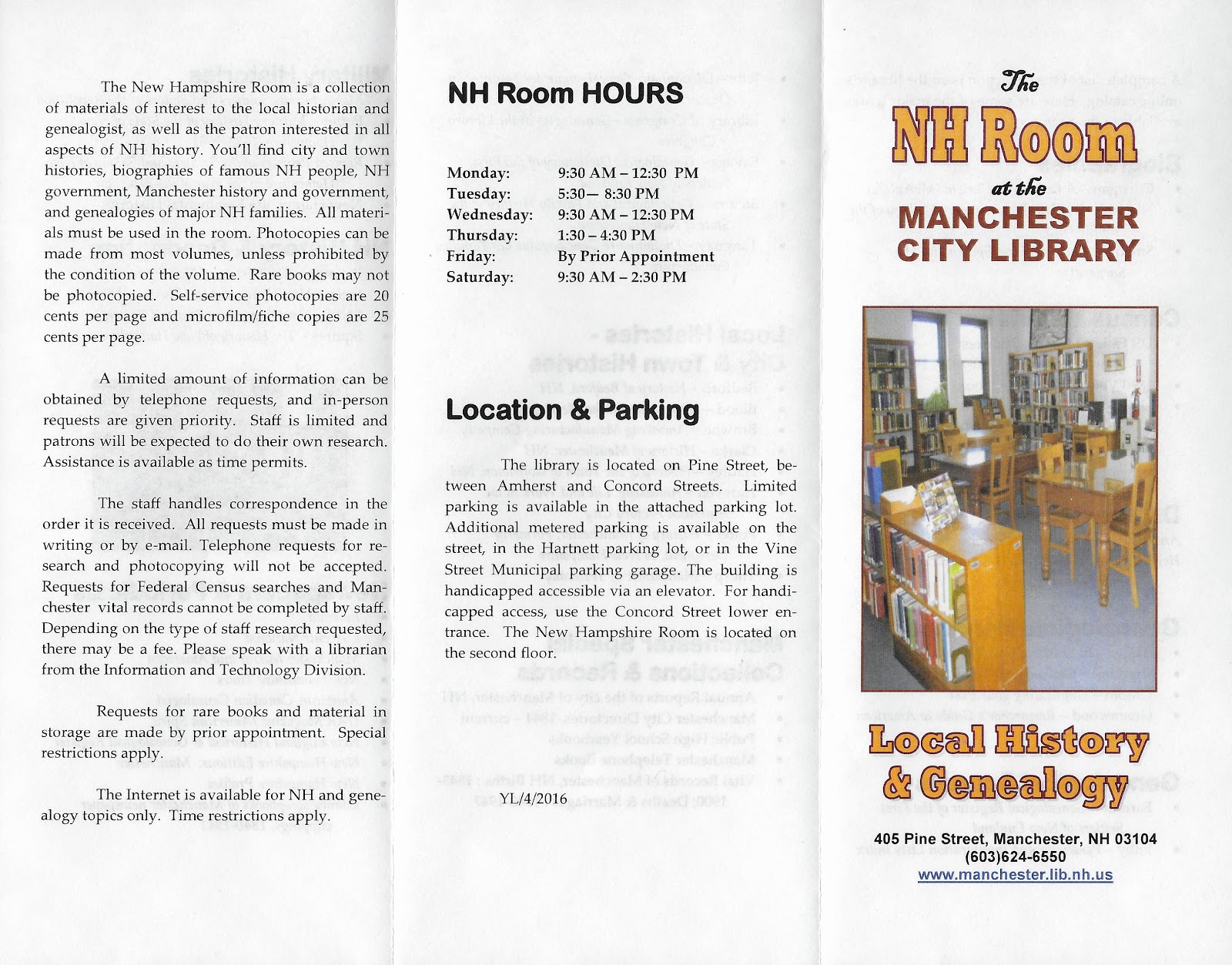 Life From The Roots: Manchester City Library, Manchester, New Hampshire