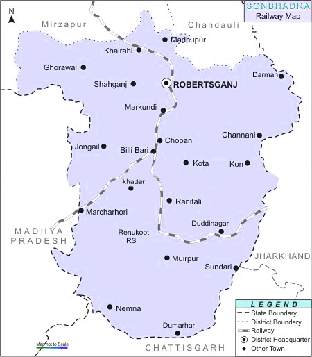Rail-Map-india: sonbhadra-railway-map