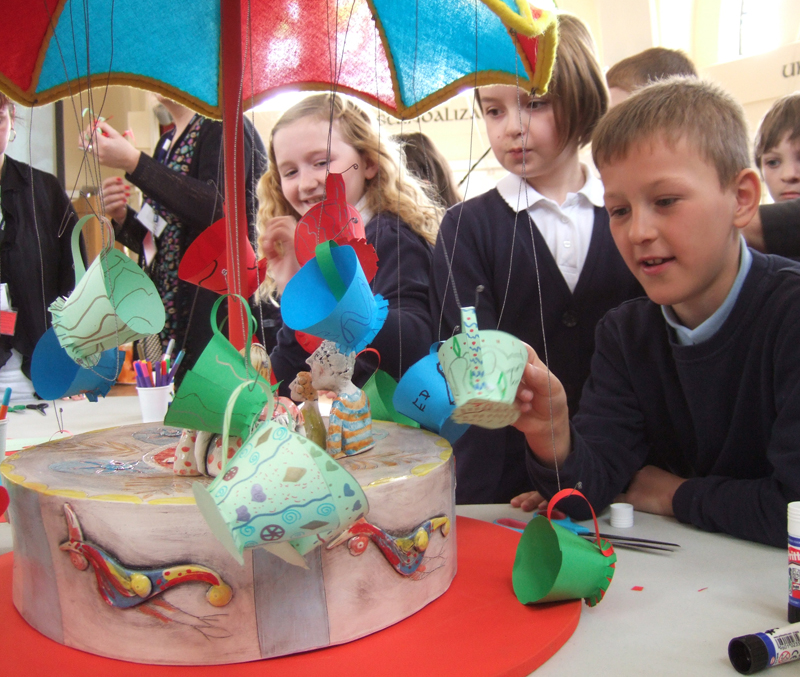 AllSensesArt Blog: Ceramic and Textile Carousel for Derbyshire Schools ...