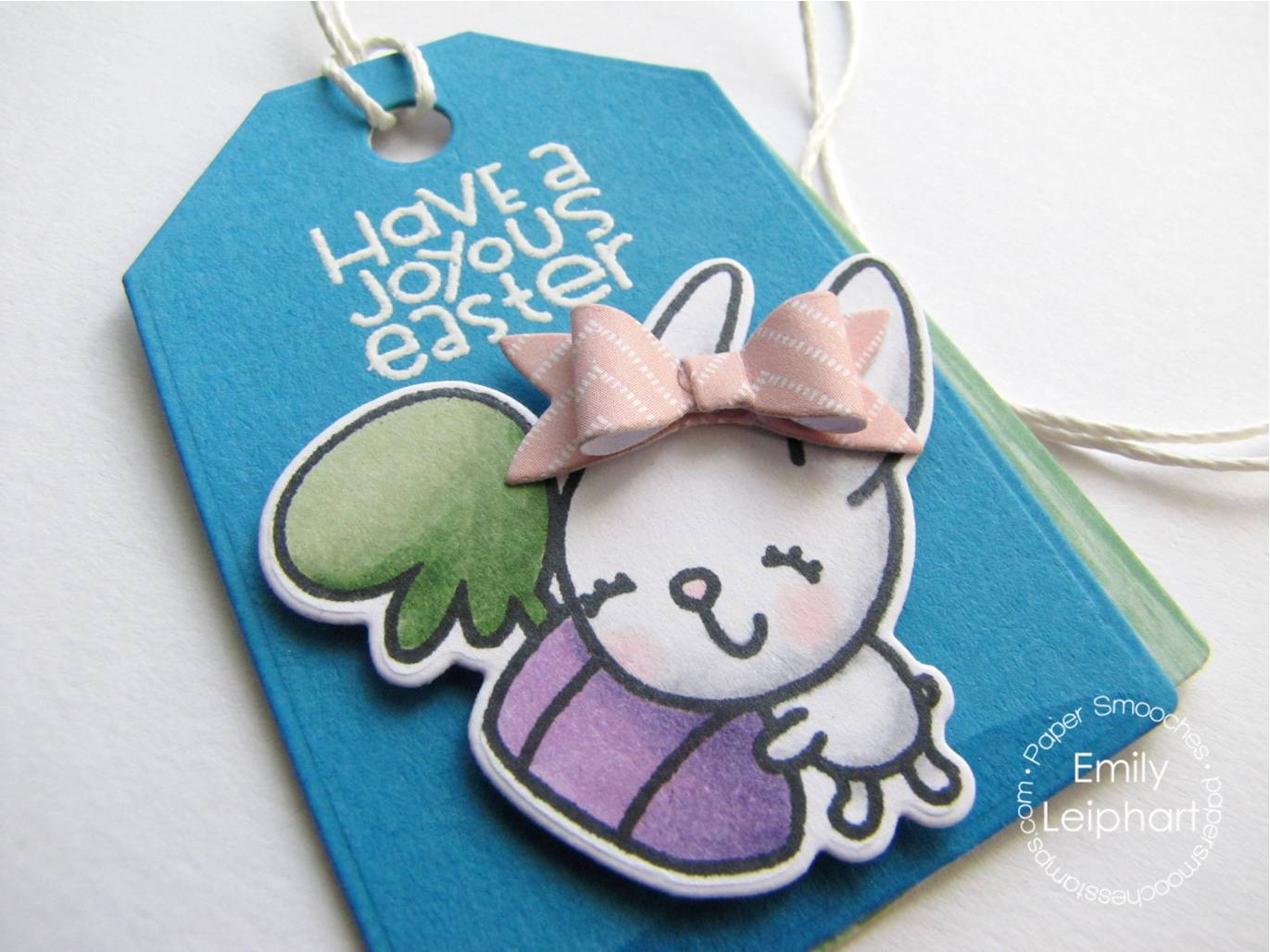 Emily Leiphart: {Paper Smooches Videos} Bow Die How-To + Easter Gift Tag