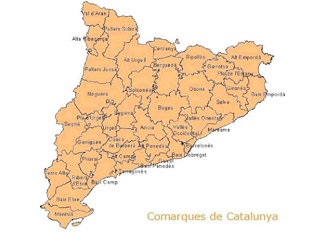INFORMACION A.P.A.: GEOGRAFIA: mapes de les comarques de Catalunya