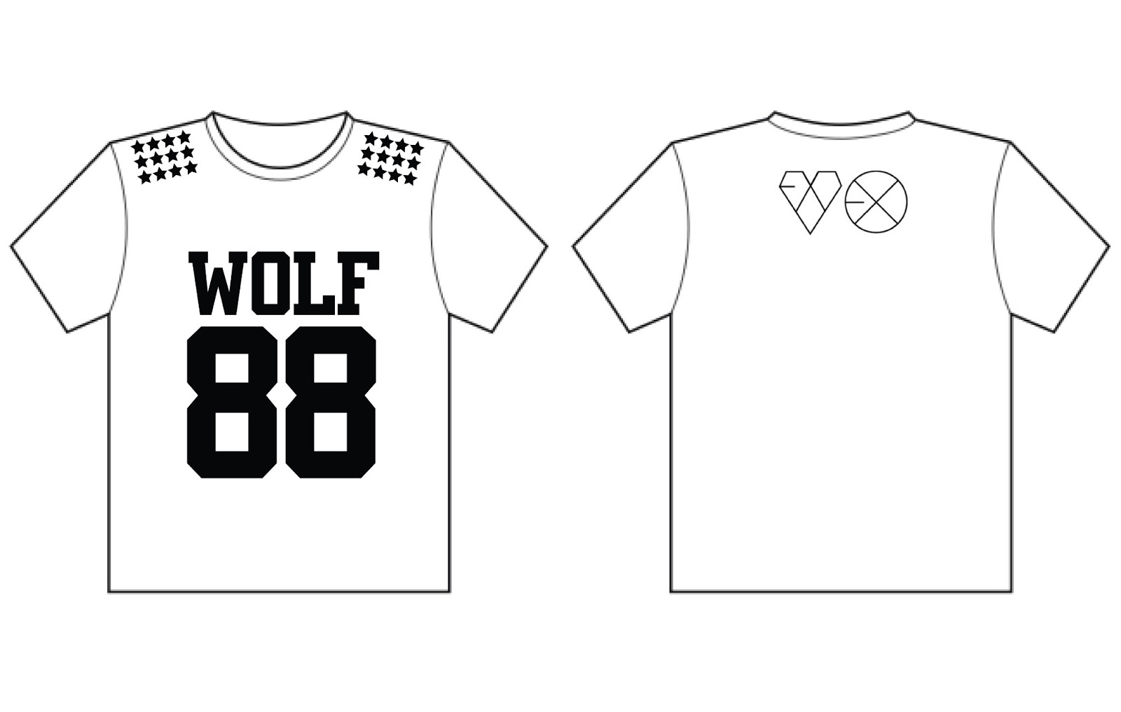 EXO REPLICA TSHIRT ~ AFINAD KPOP STORE (AFINAD K-STORE)