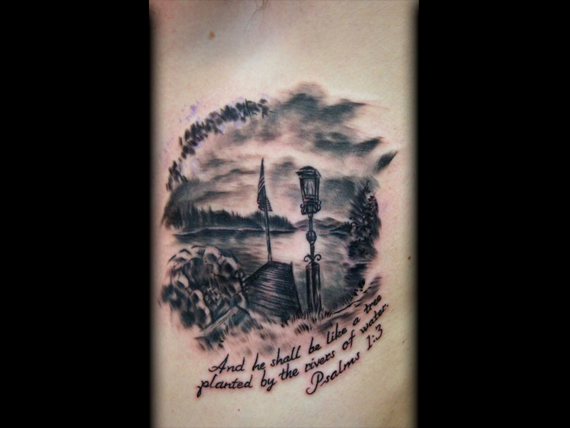 Arrows And Embers Custom Tattooing: Summer Dock Tattoo done by Sean ...