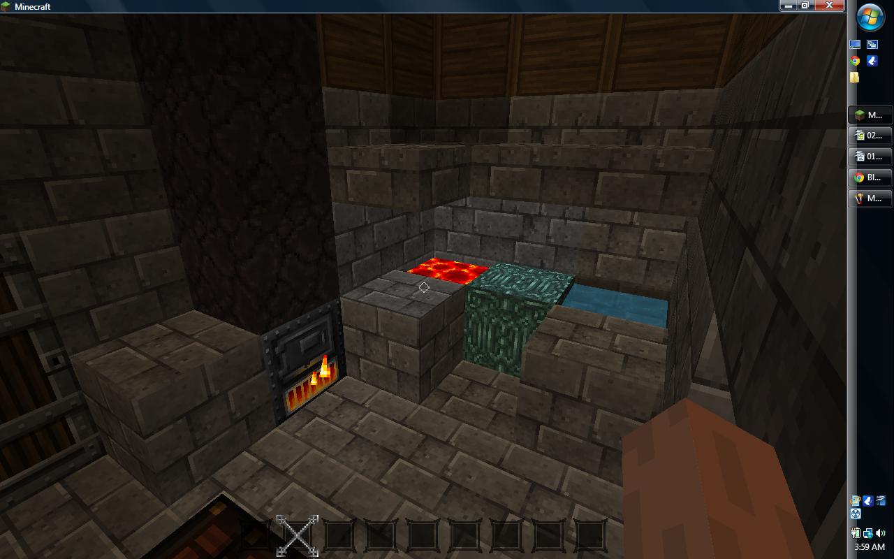 Minecraft brick forge building - verydd