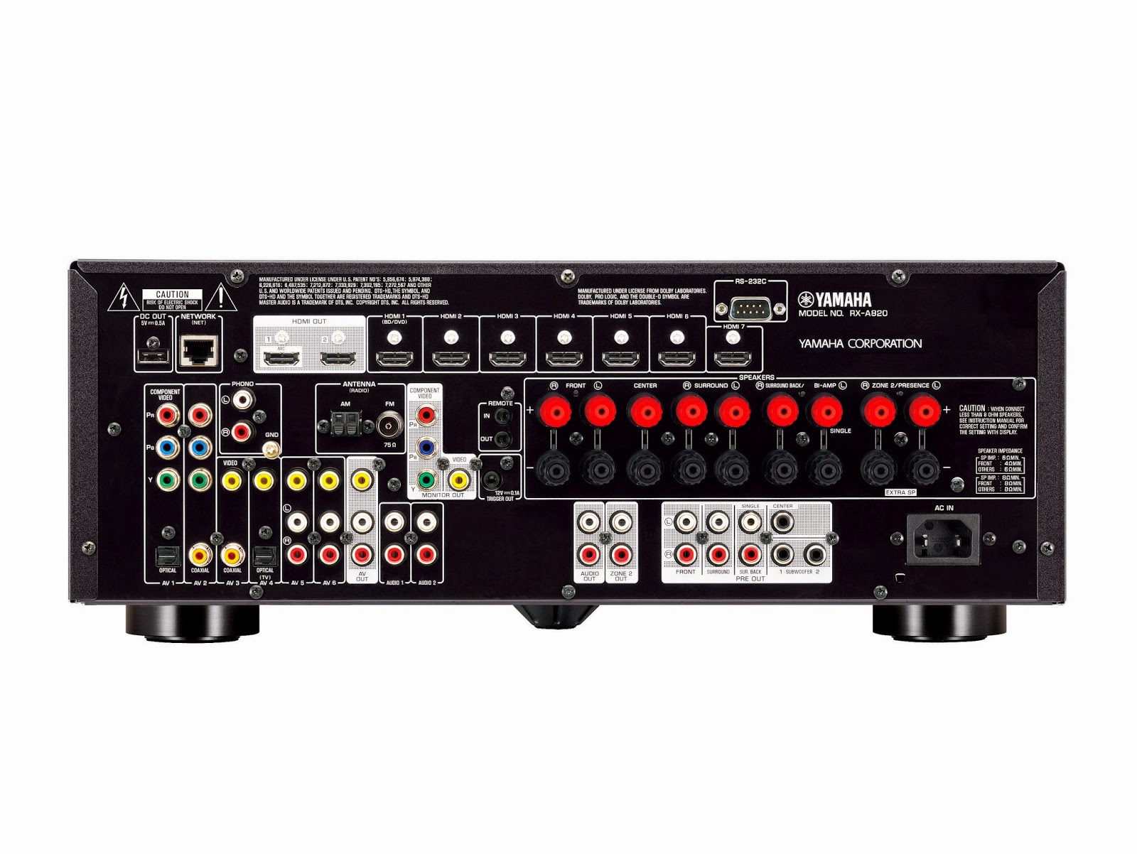 Yamaha RX-A820 - AV Network Receiver | AudioBaza