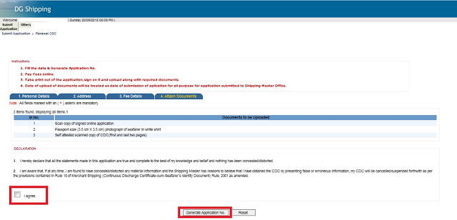 How to apply for renewal of Indian CDC Online