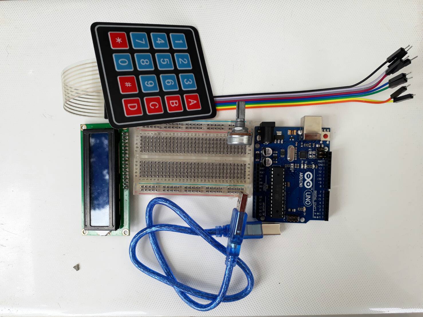 4th Project - Calculator with LCD Display and Keypad | Densluck