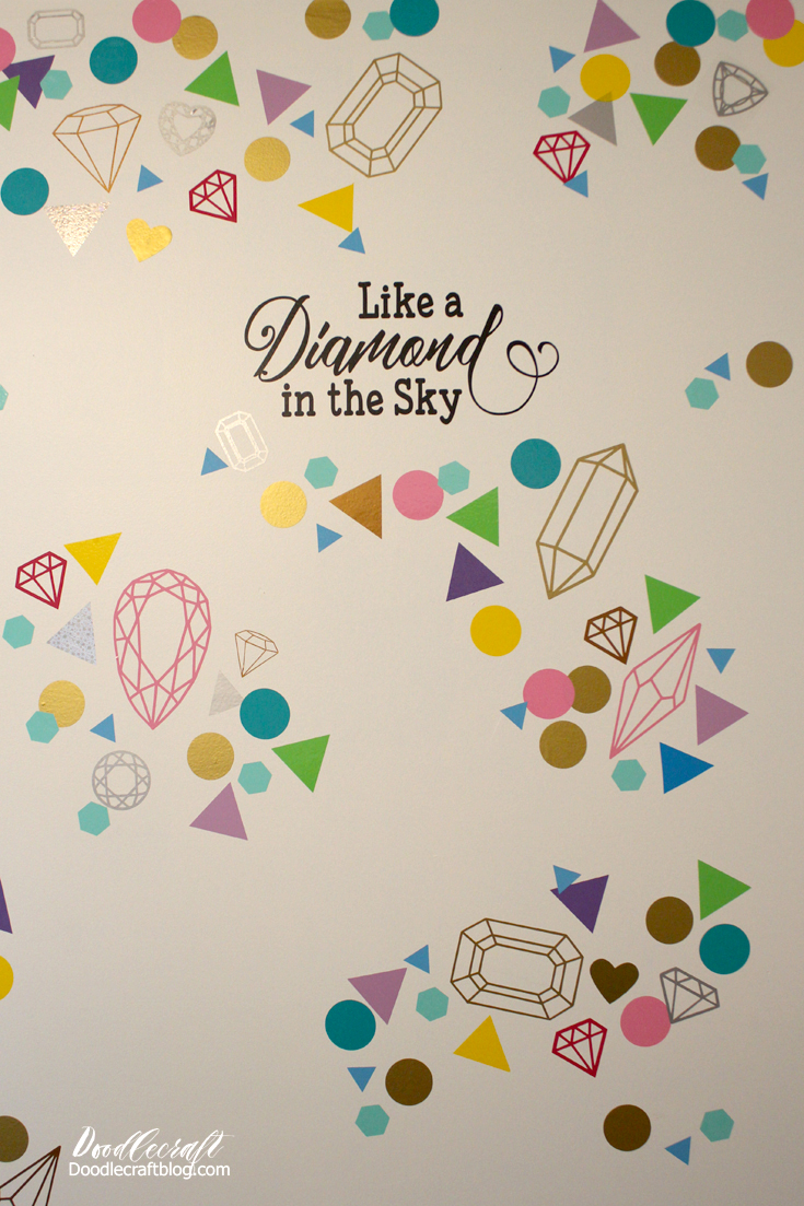 Diamond Confetti Wall! - making handycrafts