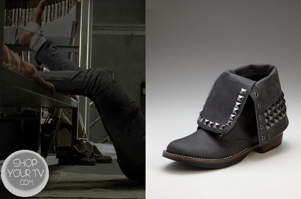 The Walking Dead: Season 4 Episode 2 Michonne's Black Studded Foldover ...