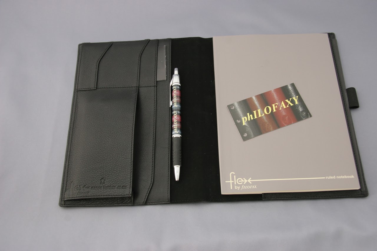 Philofaxy: Filofax Leather A5 Flex note book cover.