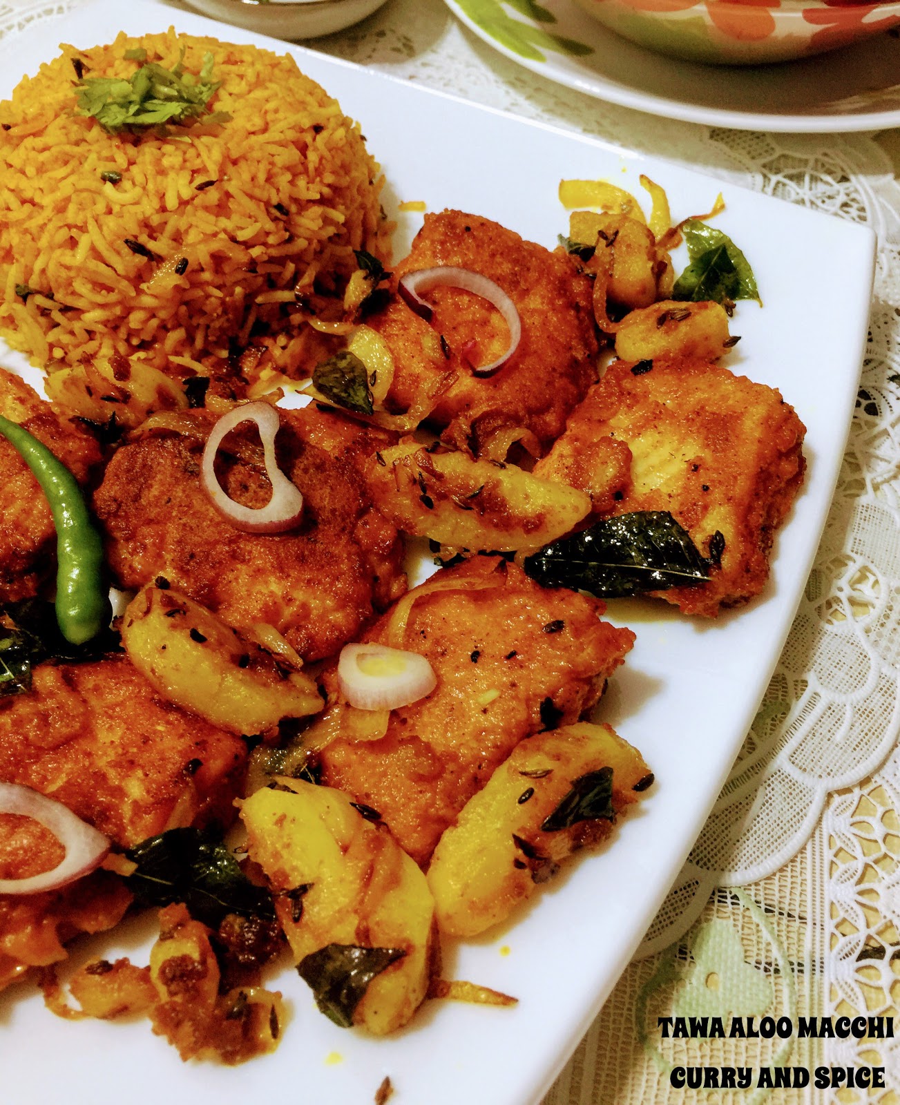 CURRY AND SPICE: TAWA ALOO MACCHI