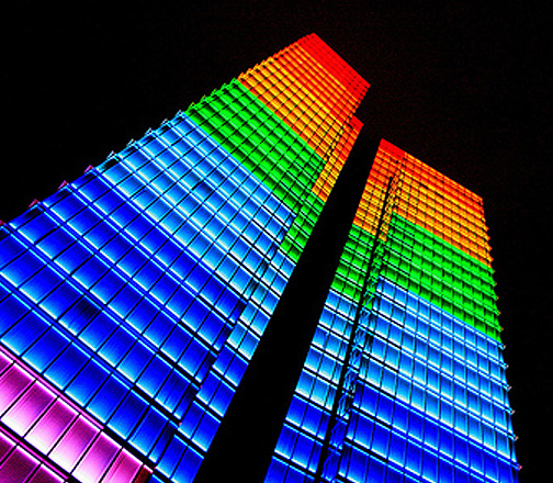 The Dexia Tower, Brussels, Belgium.