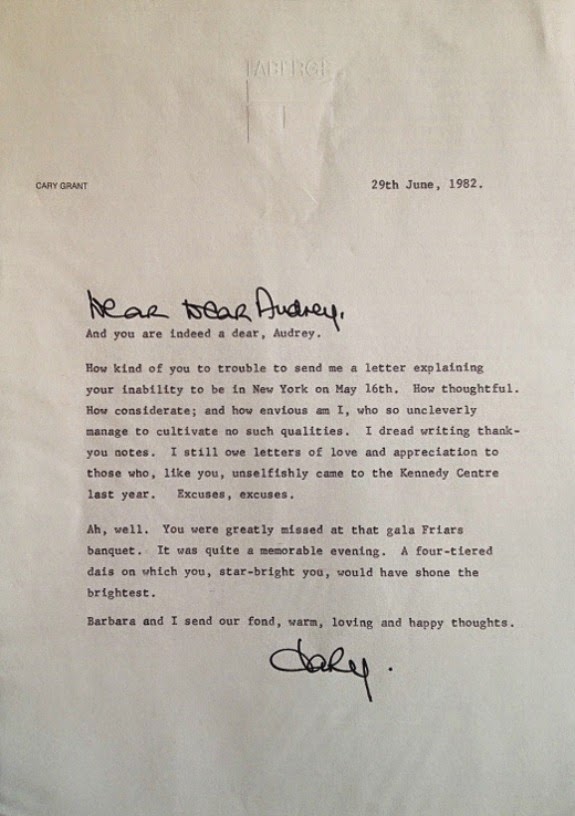 Stars and Letters: You are indeed a dear, Audrey