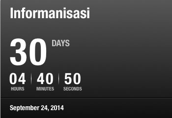 Informanisasi: Cara Membuat Timer Countdown / Hitung Mundur Untuk Blog