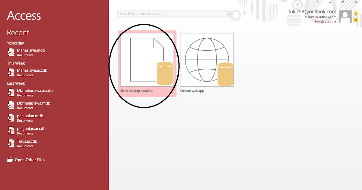 Cara Membuat Database Access 2016 untuk Input Data Mahasiswa Yang ...