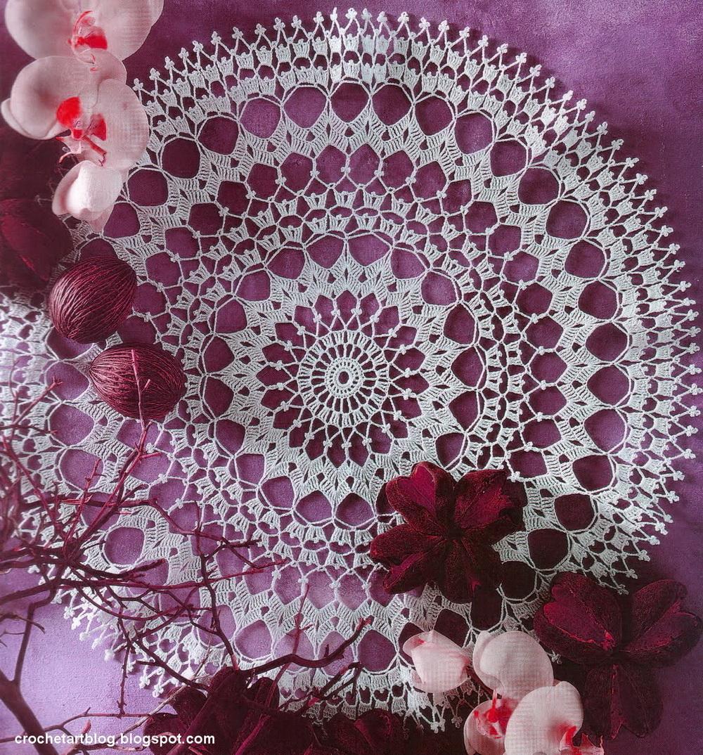 Doilies with Diagrams: Large Circular Doily