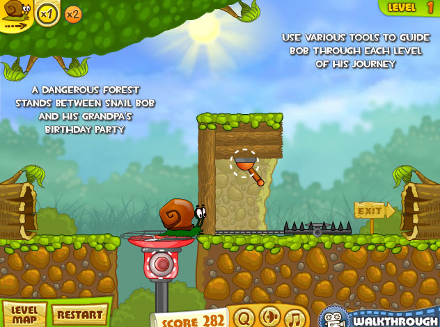 Free Game Blogger: Game Review: Snail Bob 2