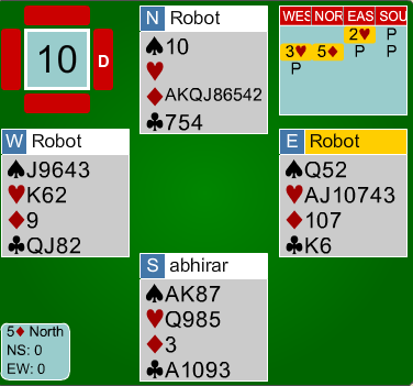 My Bridge Hands: A vice-like trump squeeze for 13 tricks