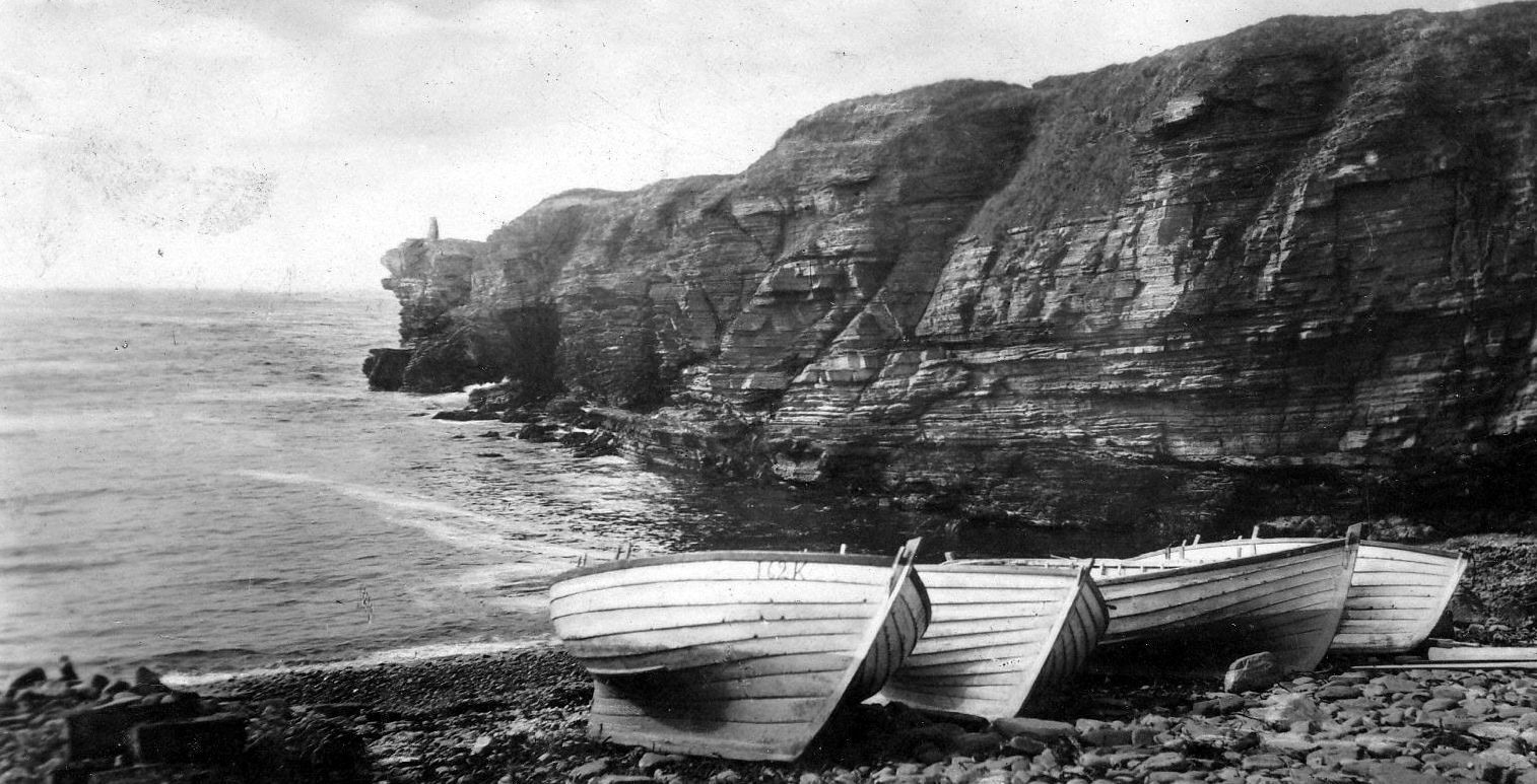 Tour Scotland: Old Photograph Noust Orkney Islands Scotland