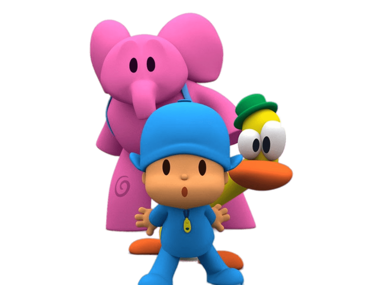 Cartoon Characters: Pocoyo (PNG)