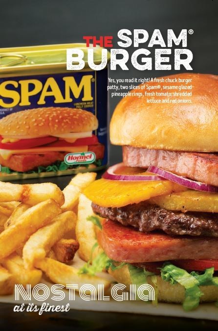 SPAMburger™ Hamburger on the Menu at Kelsey's Restaurants in Canada