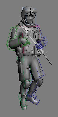 RigsArena - Free Rigs for 3ds Max: Soldier Rigged 3ds Max