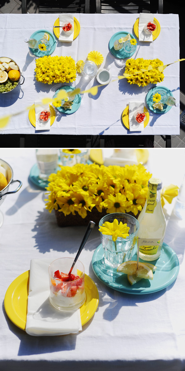 Inspírate: amarillo para una comida en la terraza : x4duros.com